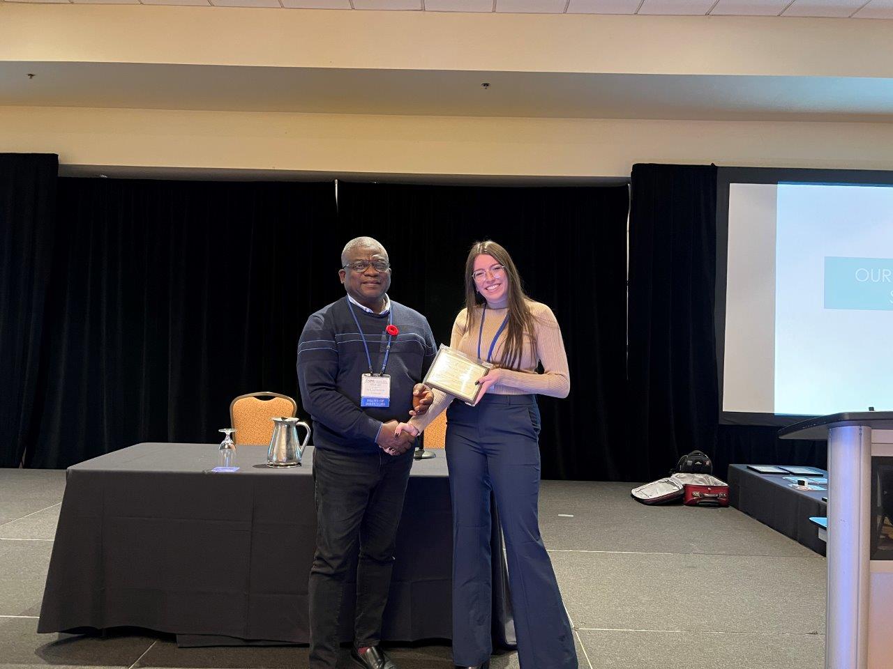 2021 Earl Kee Award Winner Alyssa Bernier